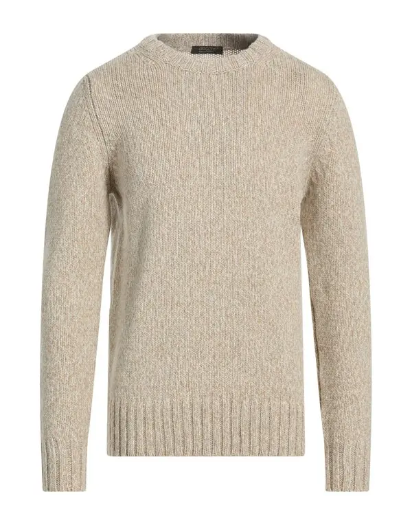 ARAGONA Sweater Taupe Size Baby Alpaca Wool, Merino Wool - Beige