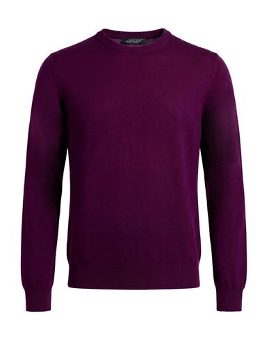 ARAGONA Sweater Plum Size Merino Wool, Cashmere