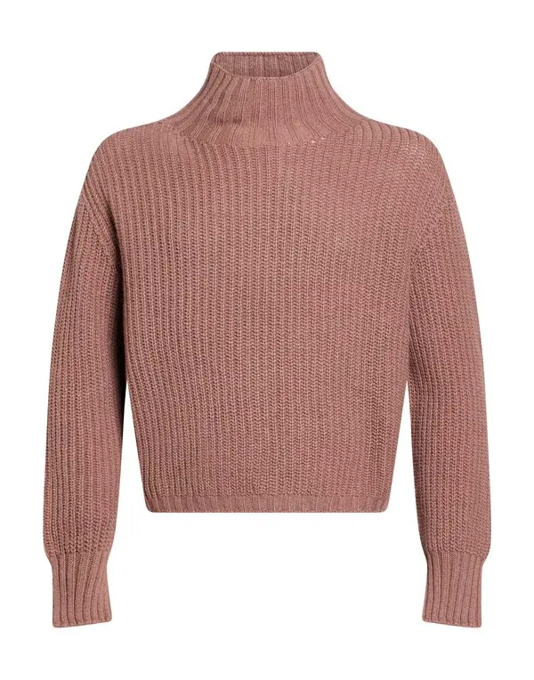 ARAGONA Turtleneck Light Brown Size Cashmere