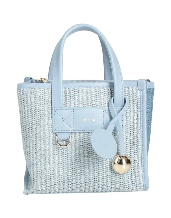 Furla Handbag Sky Leather, Cotton, Polyamide - Blue