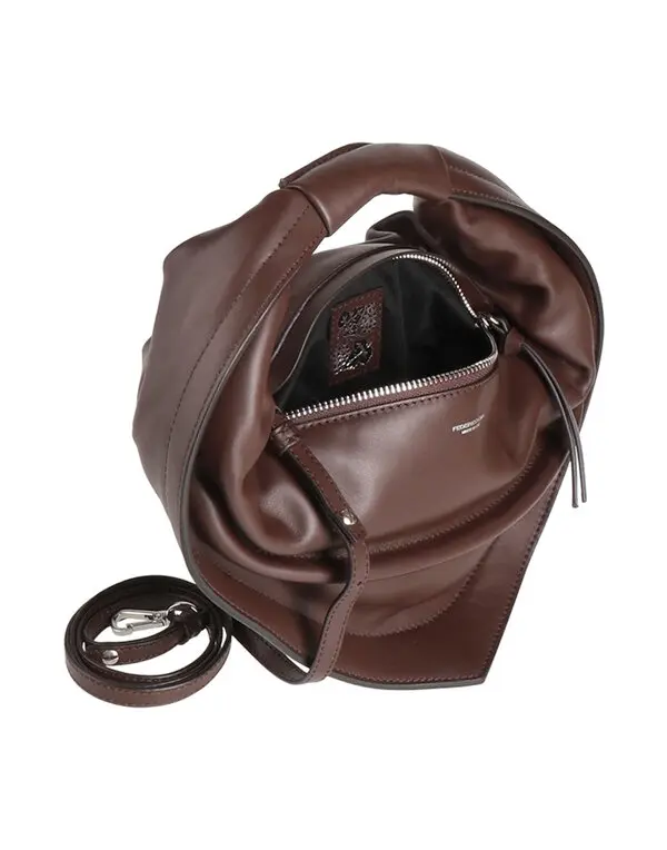 FEDERICO CINA Handbag Chocolate Leather - Brown
