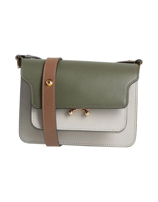 Marni Cross-body Bag In Cow Leather - Grey