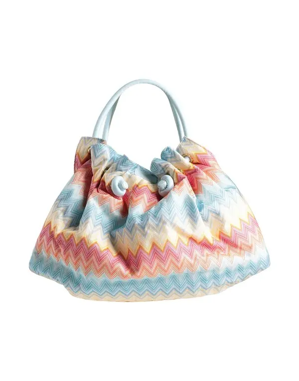 Missoni Maxi Hobo Bag In Sky Textile Fibers