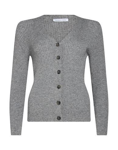 CARACTÈRE Cardigan Size Viscose, Polyester, Polyamide - Grey