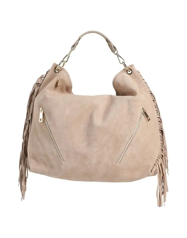 LAURA DI MAGGIO Leather Shoulder Bag - Beige