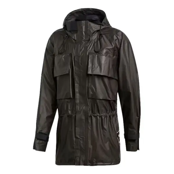 Adidas Y-3 Gore-tex Hooded Utility Jacket - Gray Ash