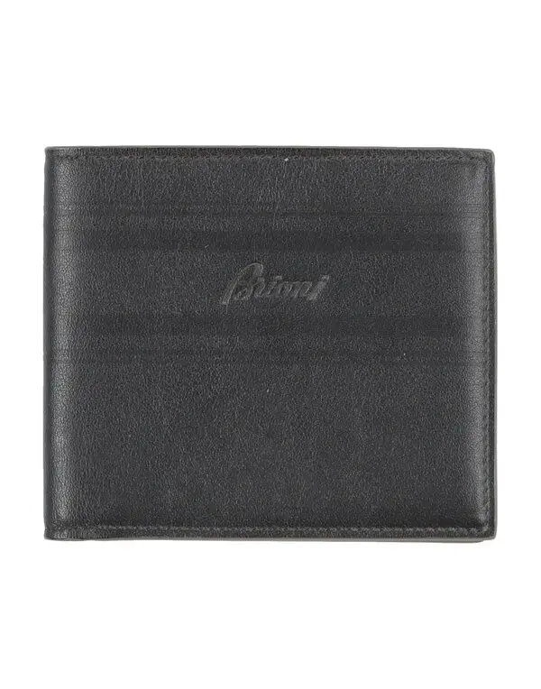 Brioni Wallet Leather - Charcoal