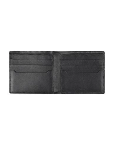 Brioni Wallet Charcoal Leather - Grey