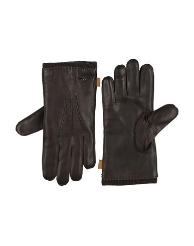 Paul & Shark Gloves Size Ovine Leather, Cashmere - Brown