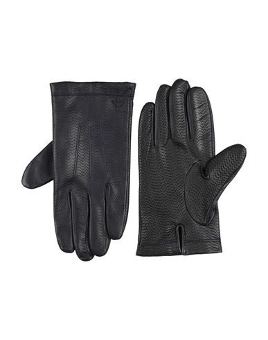 Emporio Armani Gloves Size Lambskin - Blue