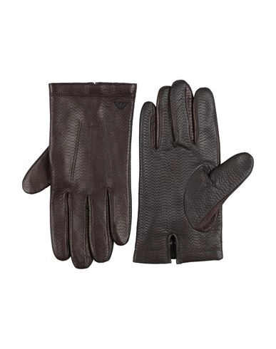 Emporio Armani Lambskin Gloves - Brown