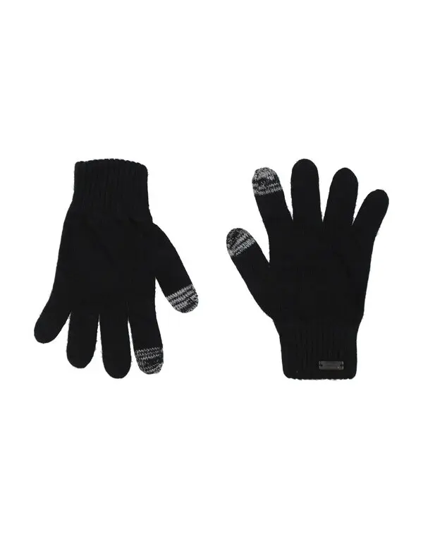 DANIELE ALESSANDRINI Gloves Size Wool, Polyamide, Viscose, Cashmere - Black