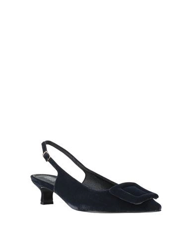 BIBI LOU Midnight Textile Fibers Slingback Pumps