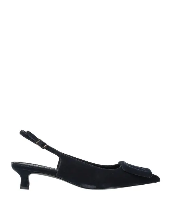 BIBI LOU Midnight Textile Fibers Slingback Pumps