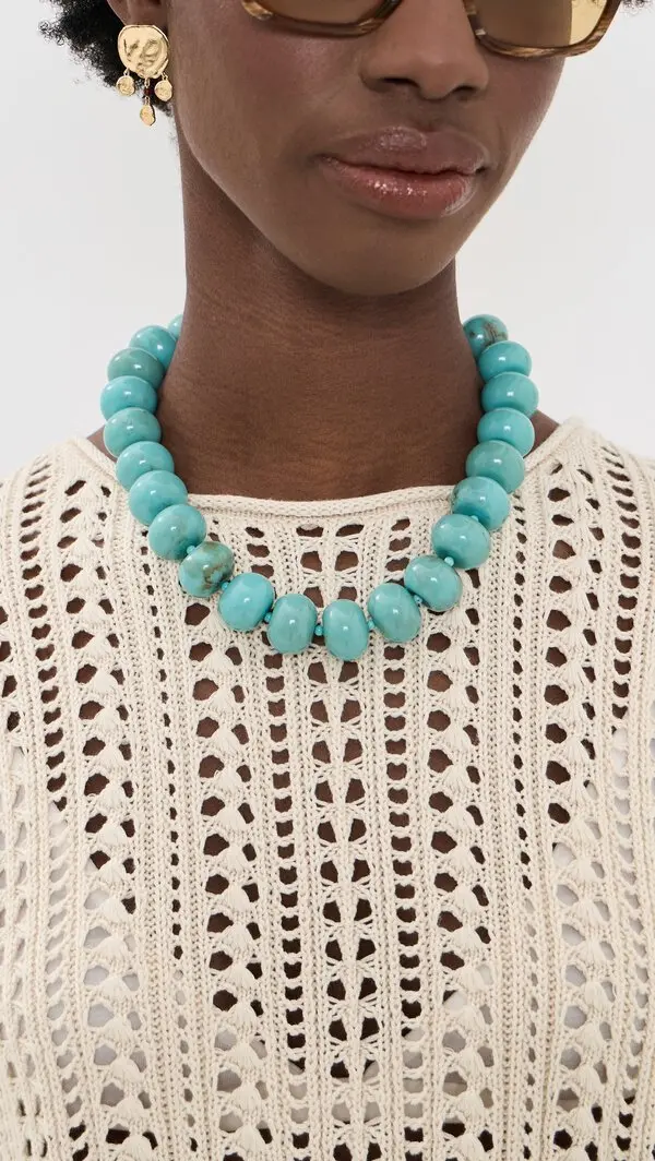 Baublebar Joan Beaded Statement Necklace - Turquoise