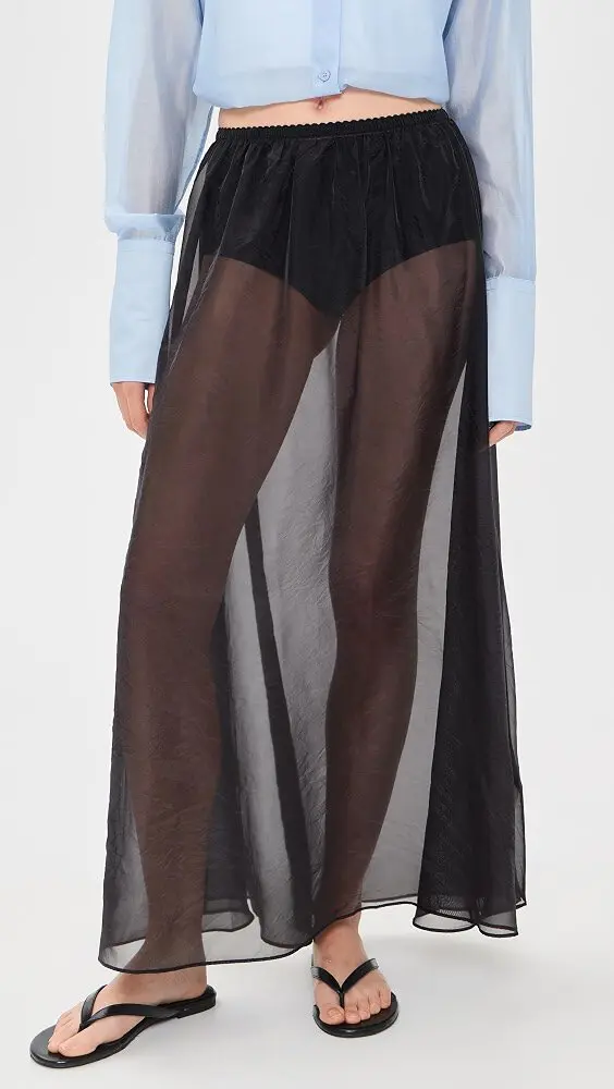 VRG GRL Solara Sheer Midi Skirt