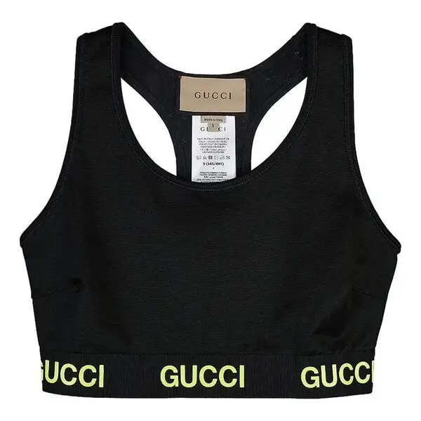 Gucci Logo Jacquard Crop Top
