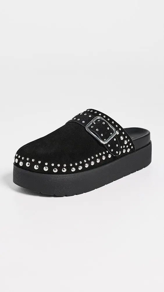 Free People Cayatana Suede Studded Mules