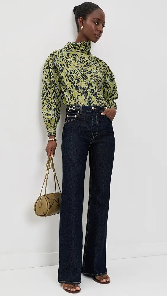 Ulla Johnson Pastel Long Sleeve Cotton Blouse