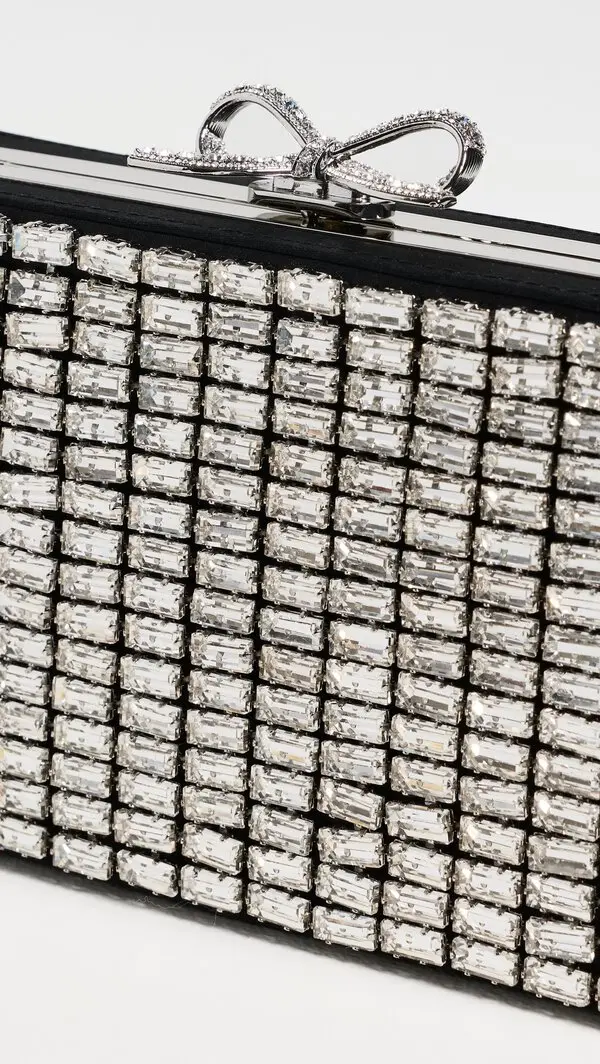 SELF-PORTRAIT Chainmail Clutch - Silver