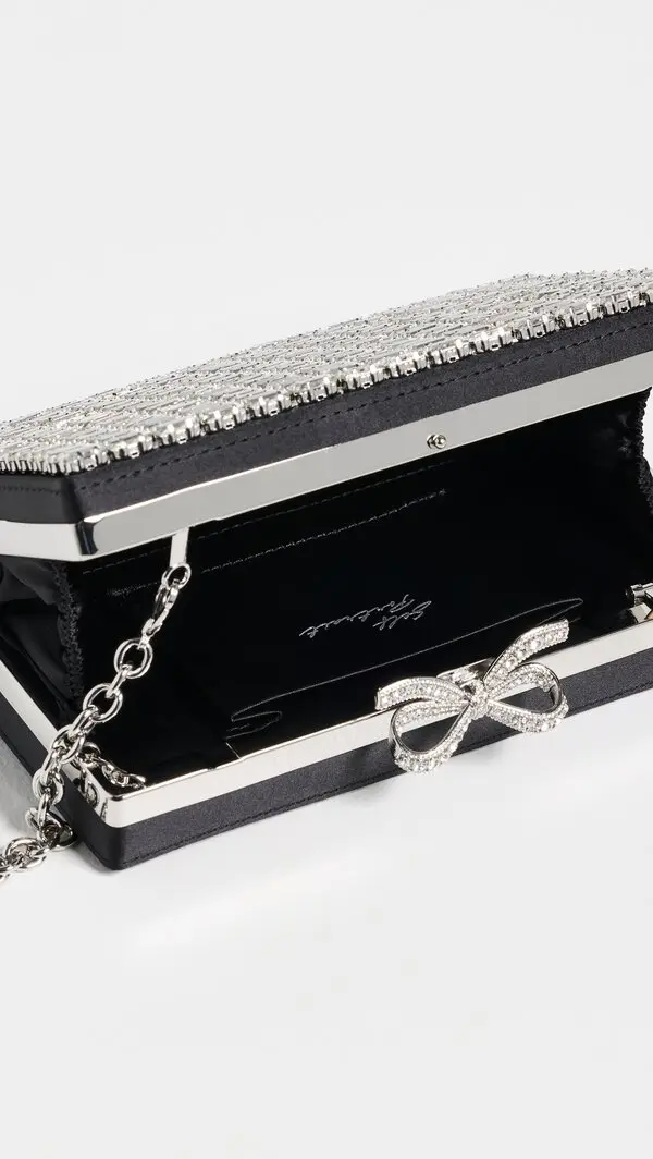 SELF-PORTRAIT Chainmail Clutch - Silver