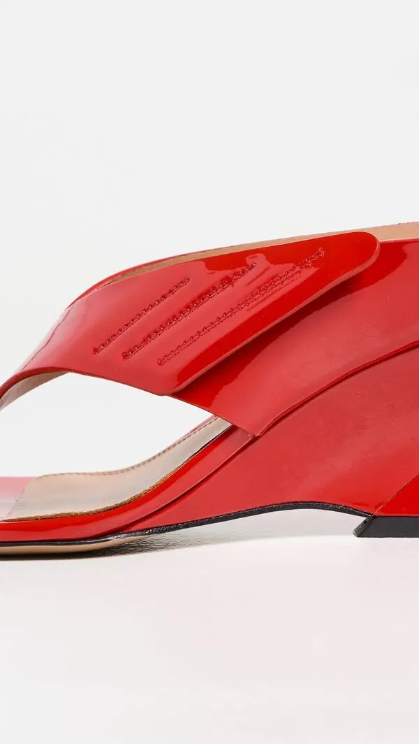 Attico Cheope Patent Leather Sandals