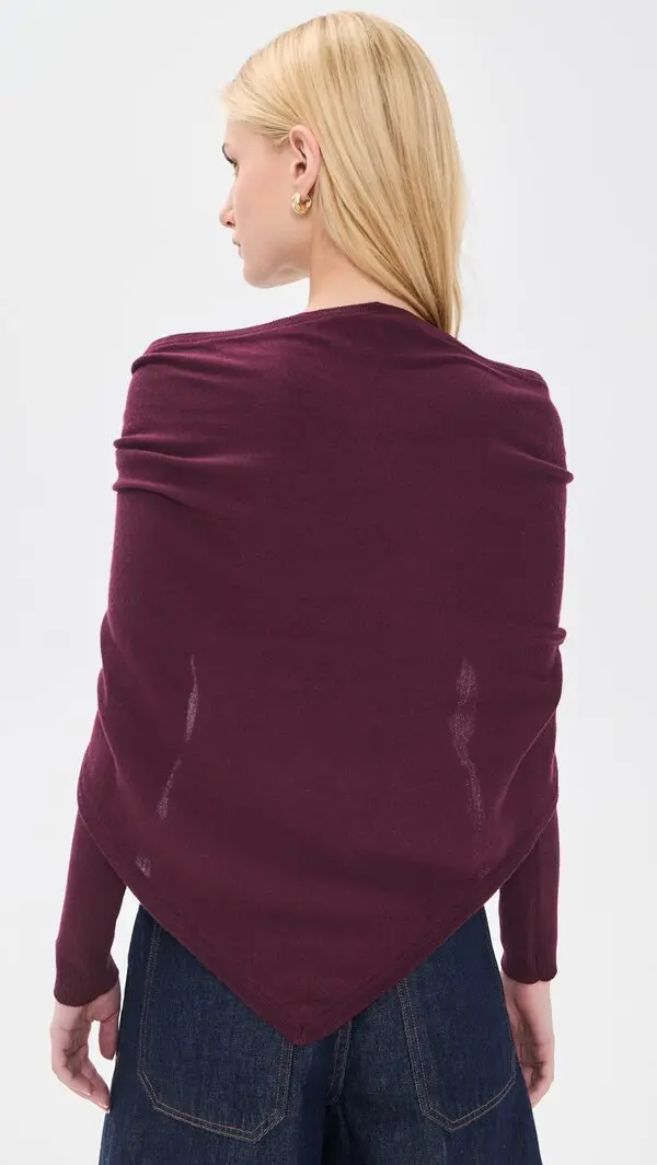 Sea Jane Merino Wool Henley Sweater With Matching Shawl