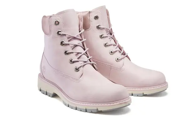 Timberland Inch Premium Boot 'light Pink Metallic Collar