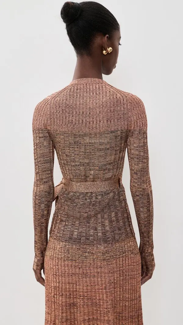 Zimmermann Mouline Rib Sweater Wrap Top