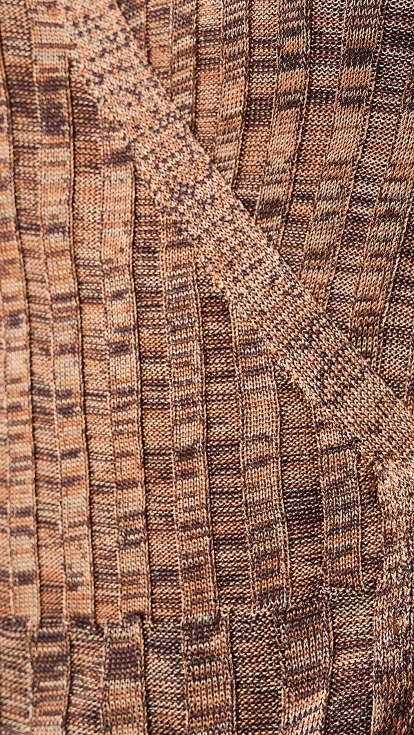 Zimmermann Mouline Rib Sweater Wrap Top