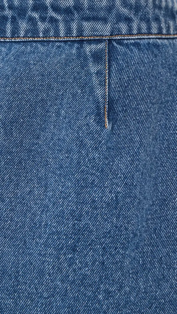 Ulla Johnson Cadiz Eyelet Denim Mini Skirt - River