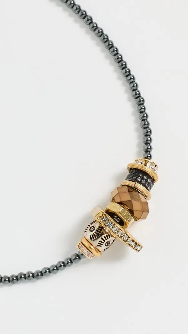 ELIZABETH COLE Terra Necklace With Swarovski Crystals