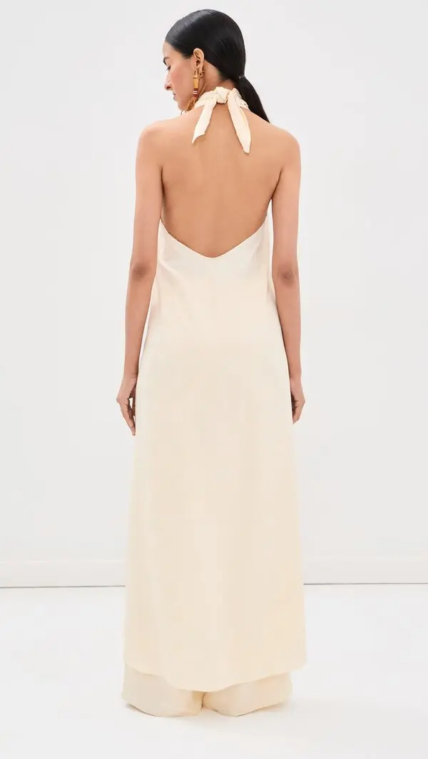 Johanna Ortiz Draped Halter Neck Top