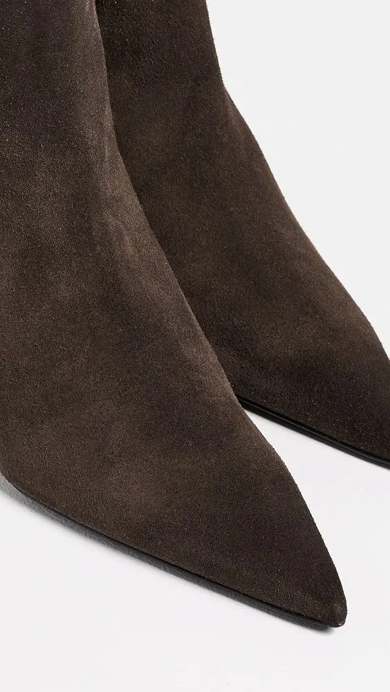 Attico Cheope Ankle Boots - Dark Brown