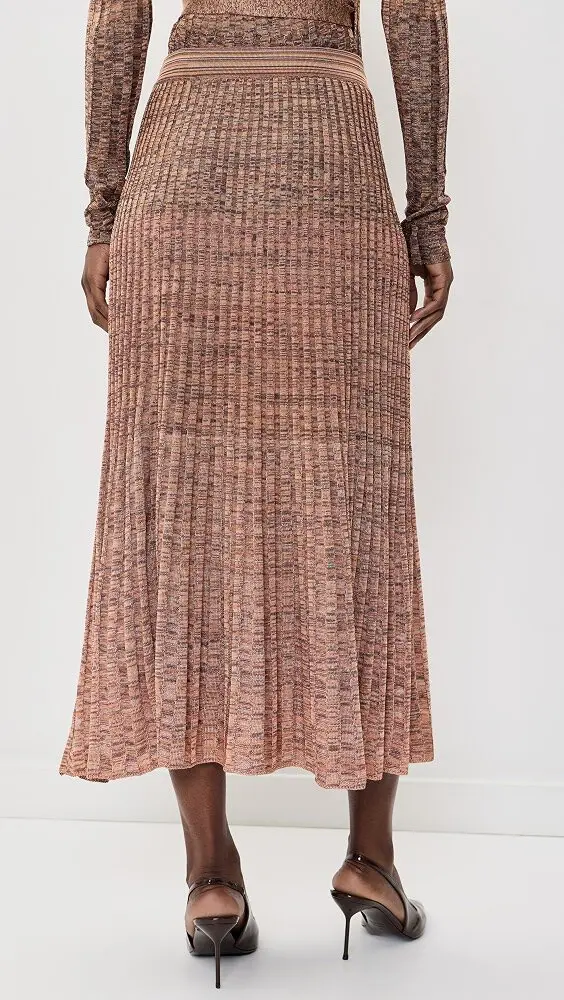 Zimmermann Mouline Rib Midi Skirt