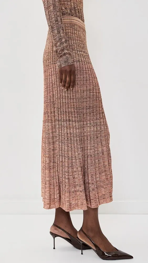 Zimmermann Mouline Rib Midi Skirt