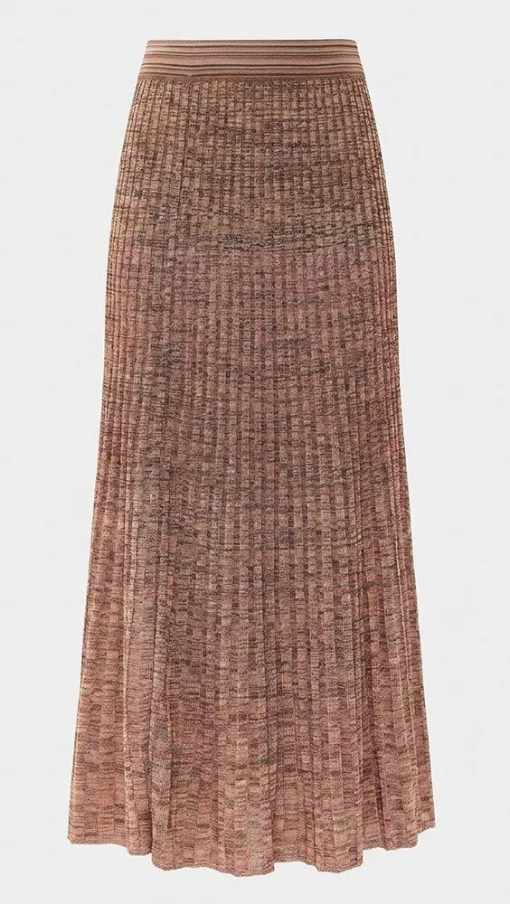 Zimmermann Mouline Rib Midi Skirt