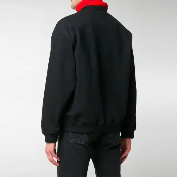 Balenciaga Small Contrast Logo Print Crewneck Sweatshirt 'black White
