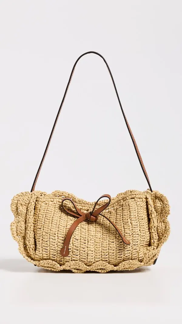 Ulla Johnson Marina Raffia Shoulder Bag - Natural