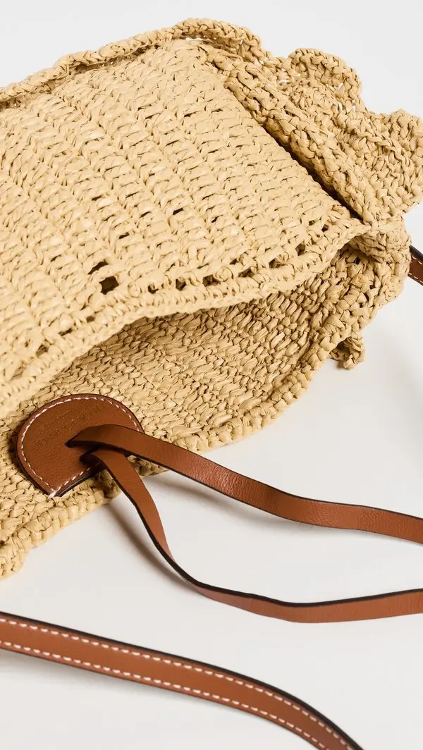Ulla Johnson Marina Raffia Shoulder Bag - Natural
