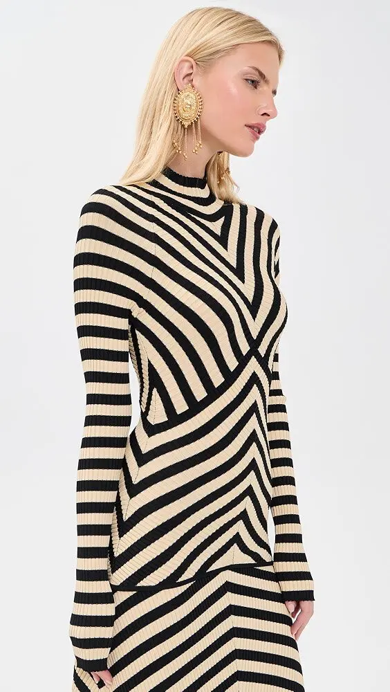 Zimmermann Valiant Deco Stripe Sweater