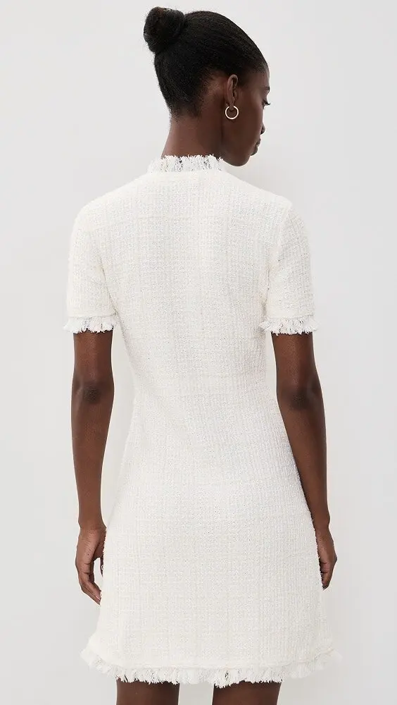 SELF-PORTRAIT Textured Knit Mini Dress