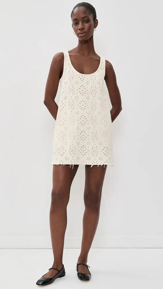 Minkpink Abrea Broderie Denim Dress