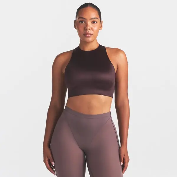 SKIMS High Neck Bra | Deep Neutral | | Nike Satin Shine