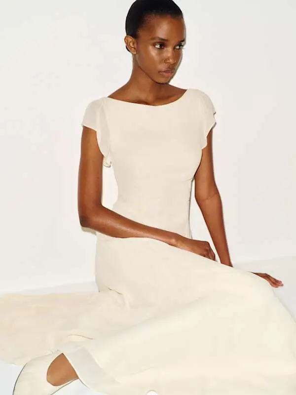 REFORMATION Maelani Dress - Ivory