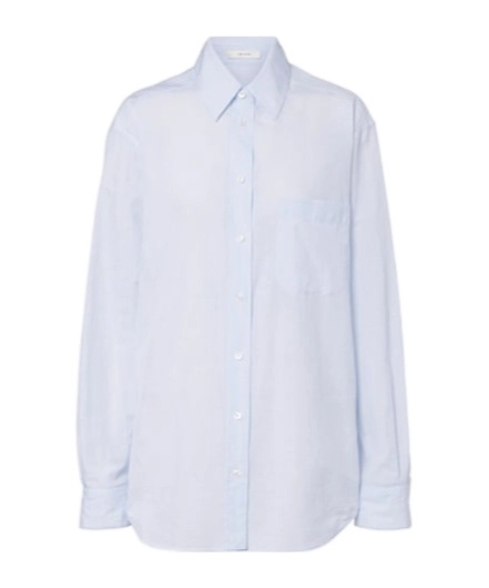 THE ROW Gavina Cotton Chambray Shirt