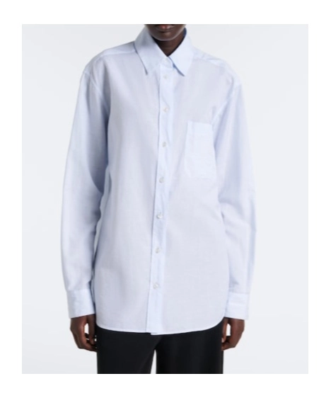 THE ROW Gavina Cotton Chambray Shirt