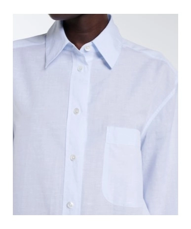 THE ROW Gavina Cotton Chambray Shirt