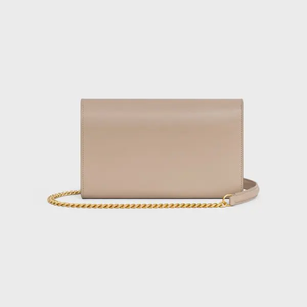 Celine Envelope Wallet On Chain In Shiny Calfskin