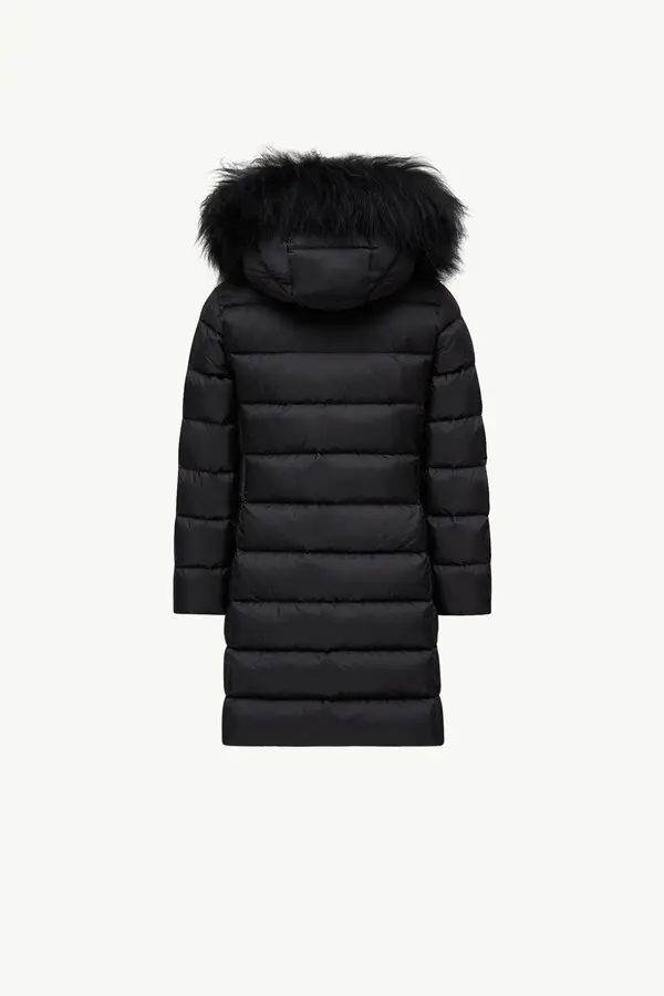 Moncler Abelle Hooded Shearling-trimmed Down Jacket